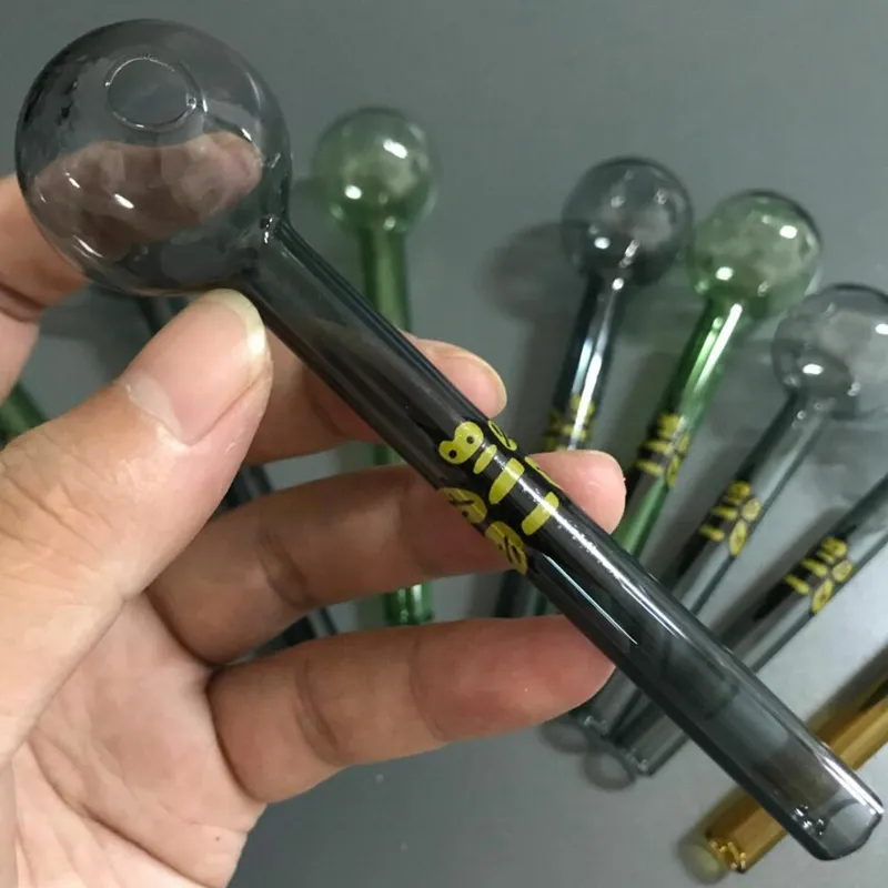 12cm Pyrex Glass Oil Burner Pipes With Bee Printing Mini Bubbler Small ...