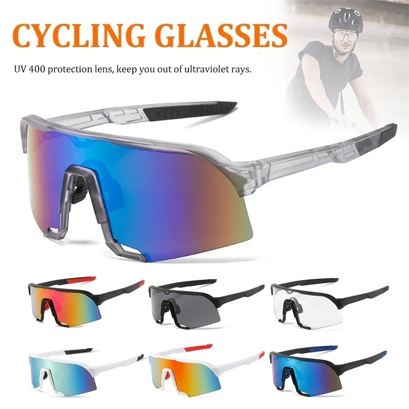 Polarized Cycling Sunglasses Photochromic MTB Mountain Bike Eyewear, UV400 Protection For Men ...