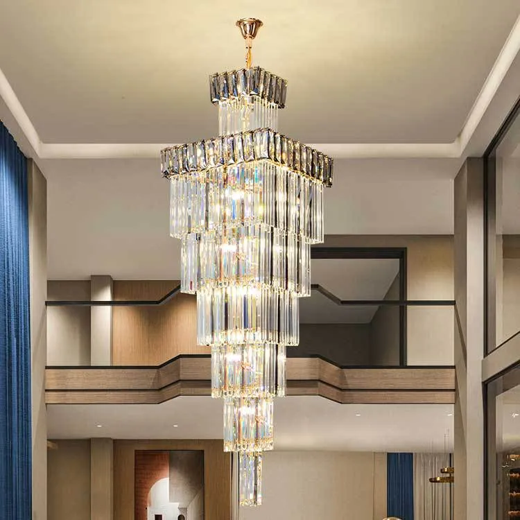 Premium Quality Long Foyer Chandelier: Luxury Crystal Chandelier ...