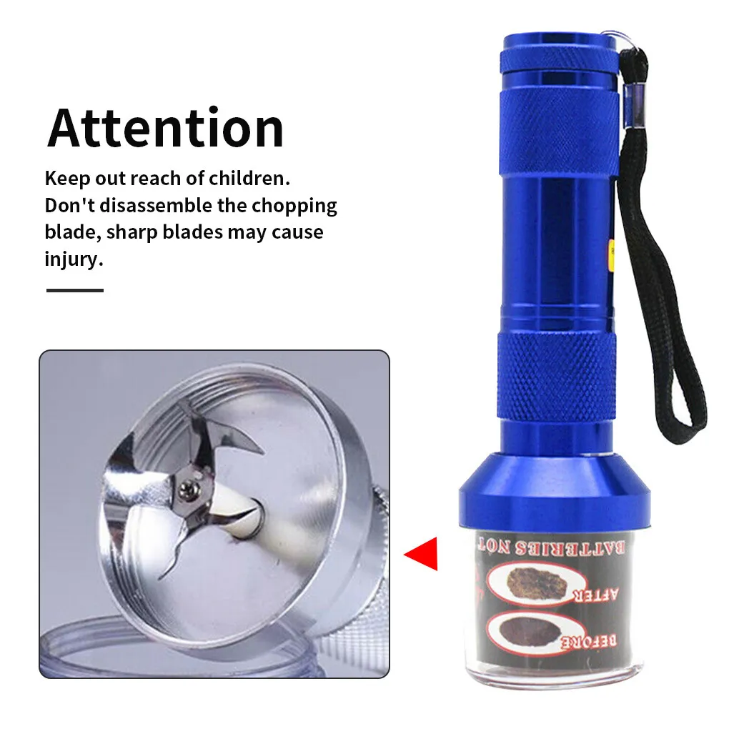 DHgate.com:Electric Aluminum Herb Grinder | Portable Spice Crusher Mill ...