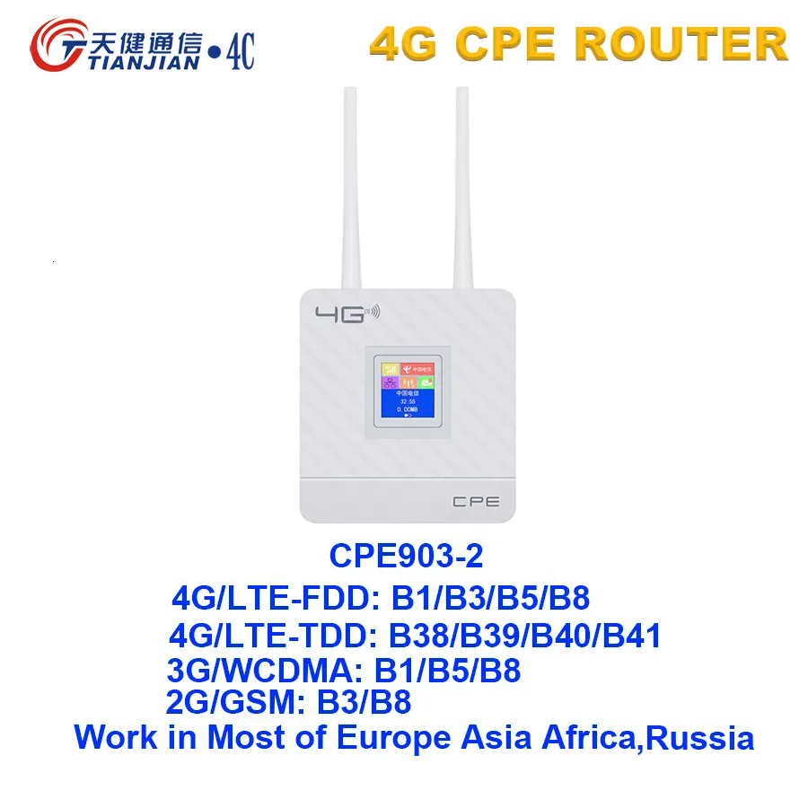 Routers CPE903 LTE 3G 4G CAT4 Mobile WiFi Spot 4g Sim Card External ...