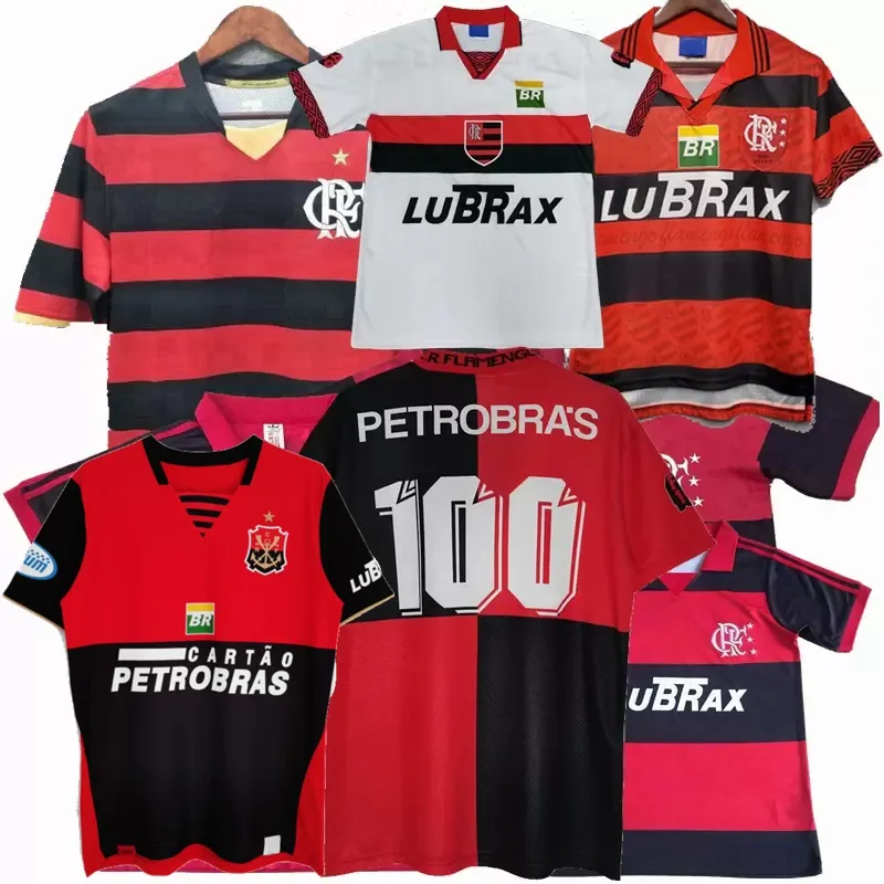 Retro Classic Flamengo Flamengo Soccer Jerseys 1994 1995 1996 100 Years ...