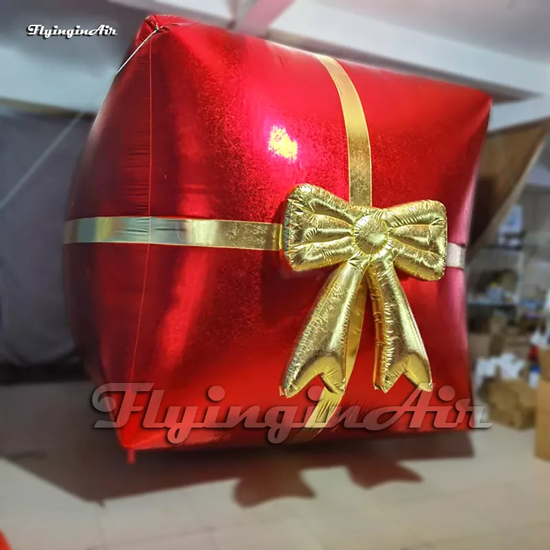 Balloon Box Christmas Ornament: Large Inflatable Gift Box Model With ...