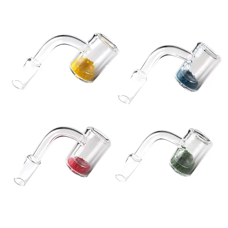 90 Degree Dual Layer quartz and sand Banger for Glass Water Bongs, Oil ...