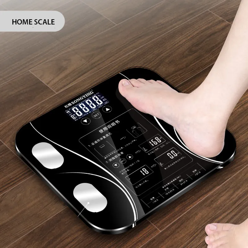 Smart Digital Bluetooth Compatible Floor Scales Body Fat BMI Scale With ...