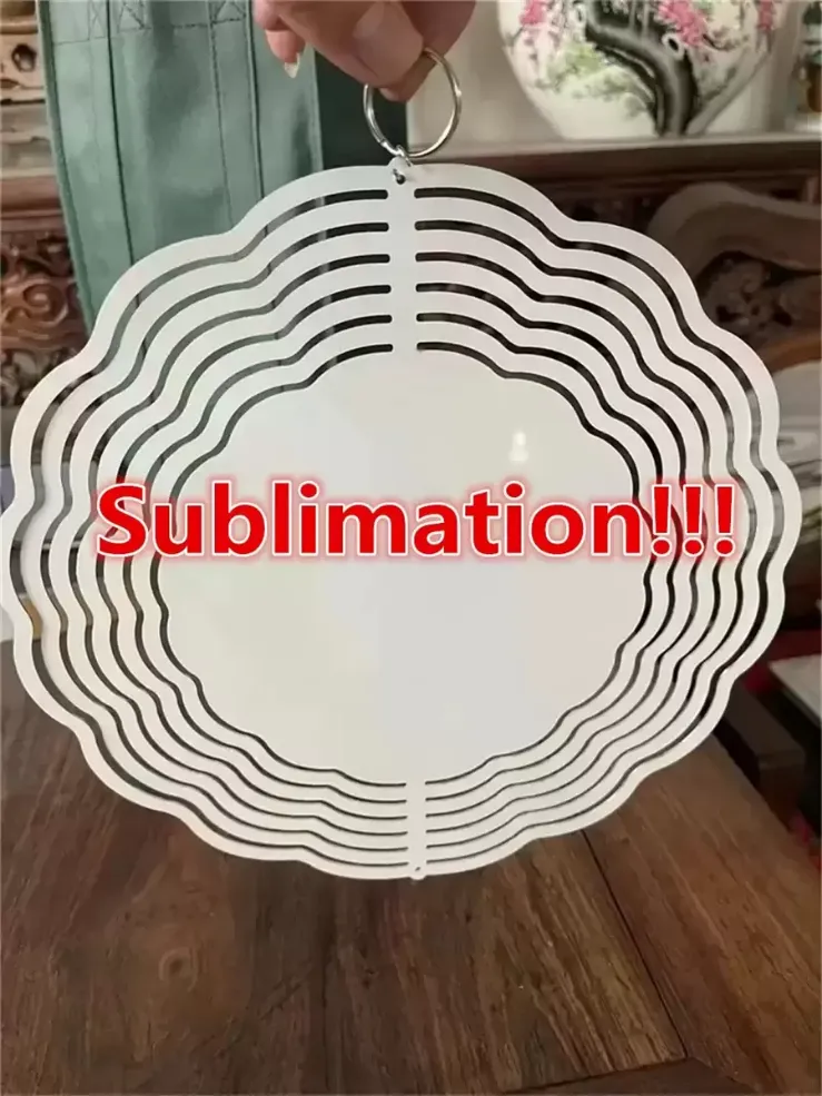 10 Inches Blank Sublimation Wind Spinner Decorations Dulux Metal Shield ...