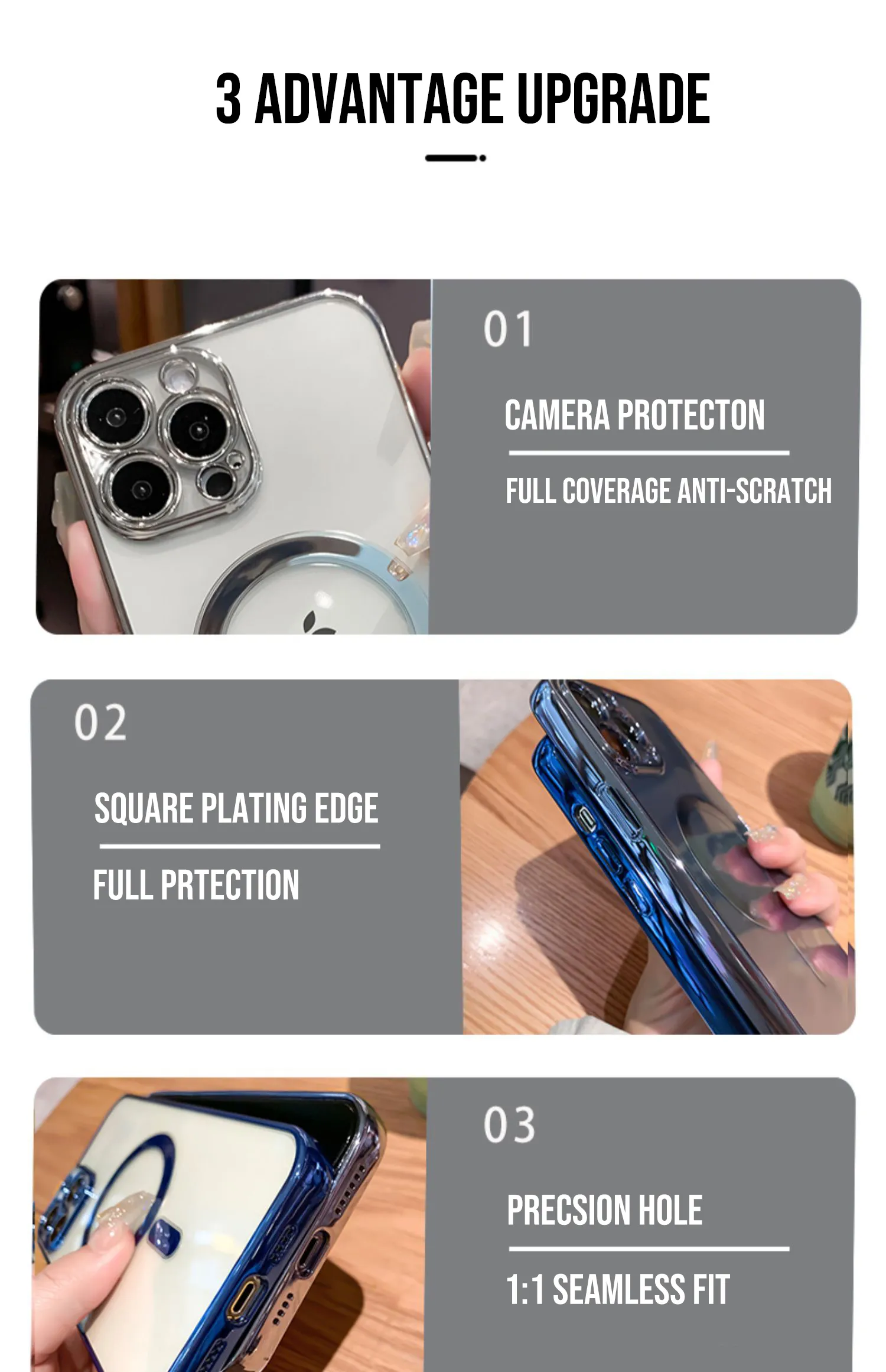 LG MagSafe Wireless Charging magnetic phone case - Luxury Transparent ...