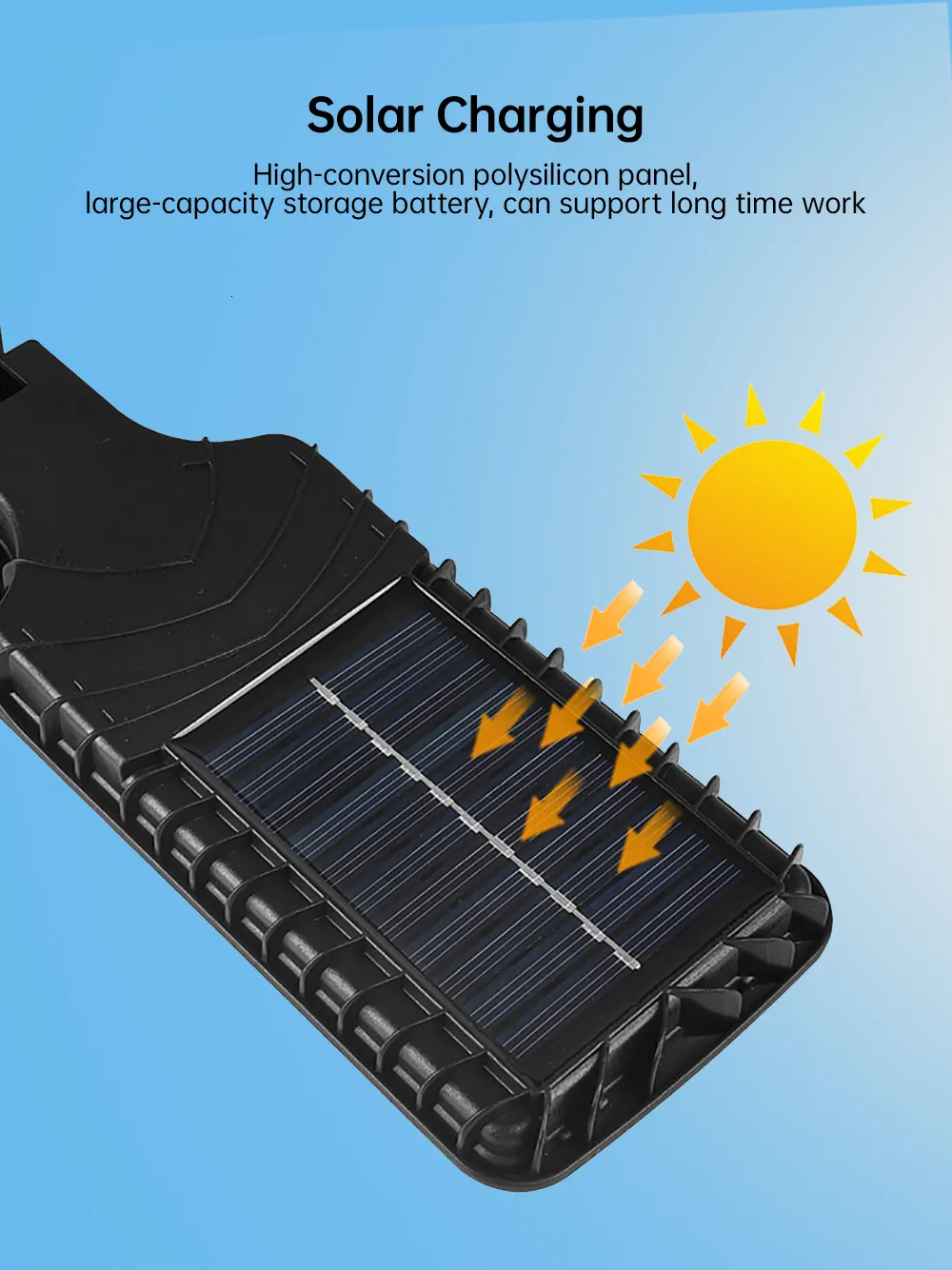 COB LED Solar Street Light Outdoor Waterproof IP65 with PIR Motion ...