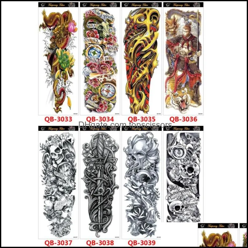 ₩1,325에서 임시 문신 방수 임시 문신 스티커 FL 암 큰 크기 가짜 tatoo 남자 여자 드롭 배달 건강 아름다움 문신 ...