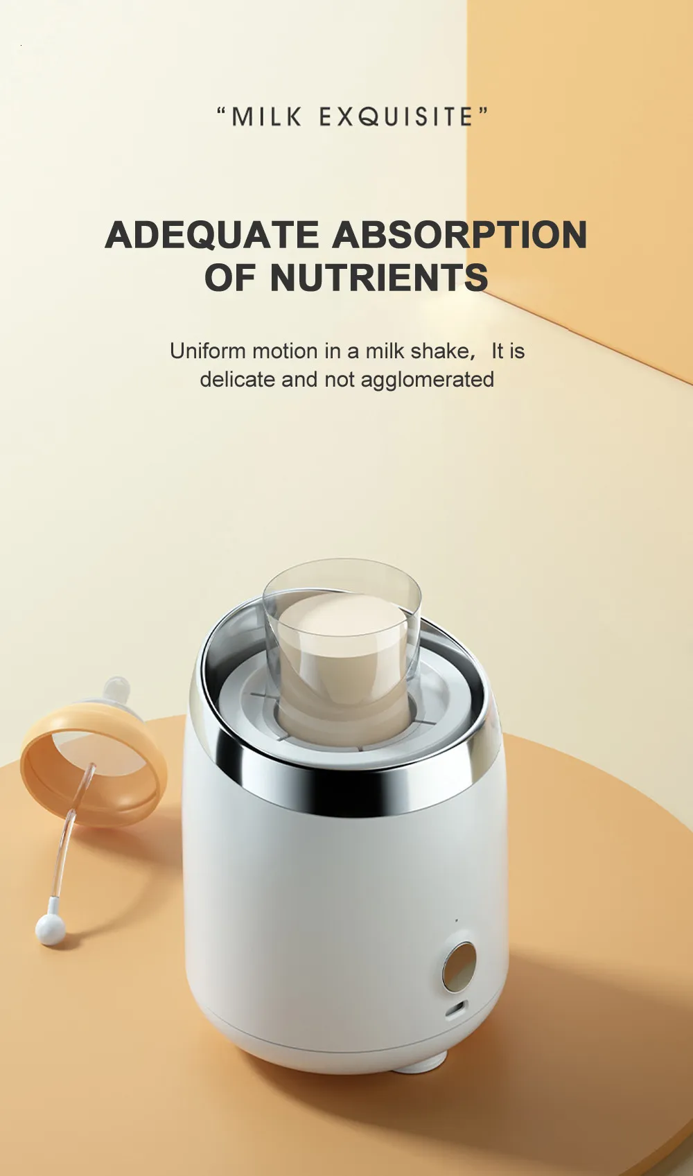 Milk Powder Blender USB Electric Shake Machine for Baby Feeding, Model ...