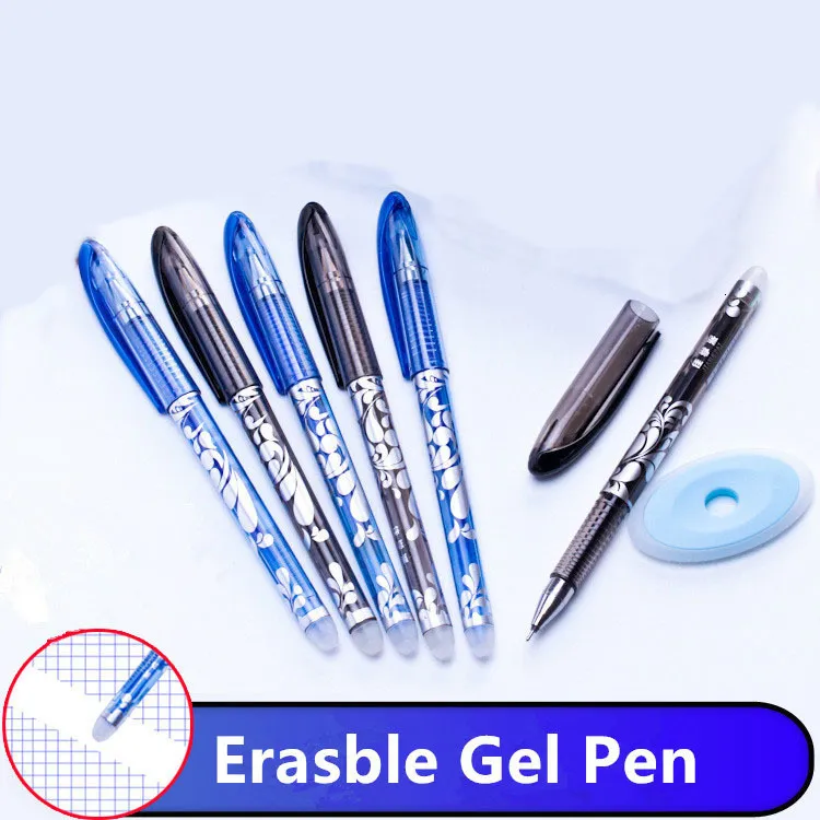 Wholesale 100 Refills Hauser Blue Gel Pen Set With 2 Erasable And 1 ...