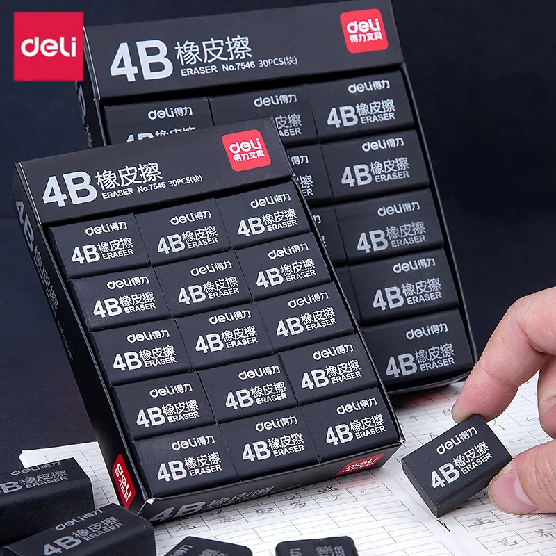 erasers for pencils Deli Set - 2B/4B Color Lead Drawing Eraser for ...