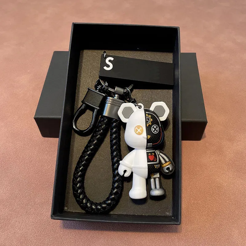 Luxury Designer Monogrammed Bear 3d Keychain Versatile Fashion ...