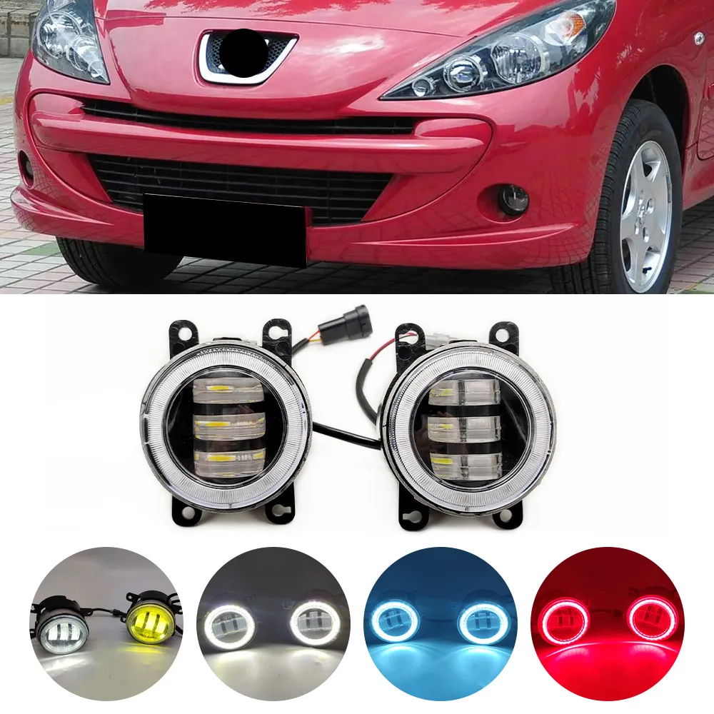 LED Angel Eye DRL H11 For Peugeot 207 307 2008 2010 Corolla Hatchback ...