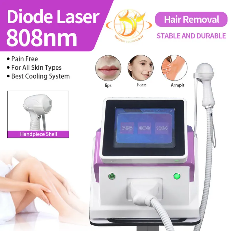 800W Diode Laser 808nm Laser Hair Removal With 3 Wavelengths 755, 808 ...