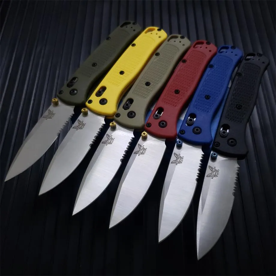 Benchmade 535/535s Bugout AXIS Folding Knife S30V Serrated Blade Nylon ...
