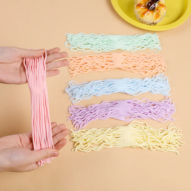 Stretchy Spaghetti Fidget Toys for Anxiety Relief - Sensory Rubber Toys ...