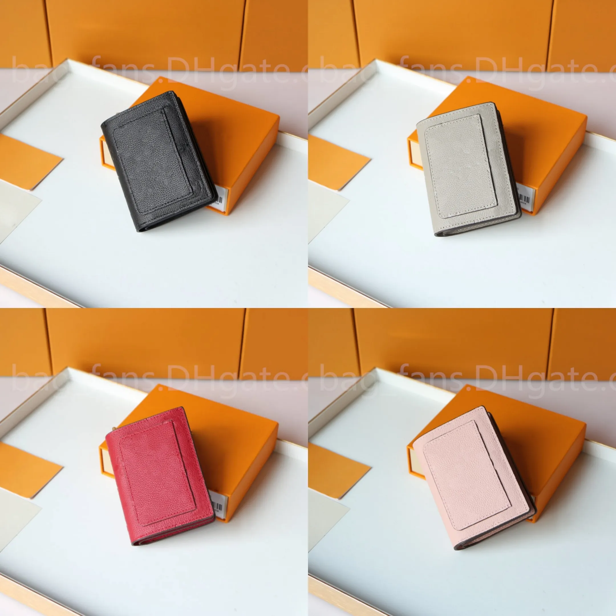 DHgate.com:Chic Embossed Leather Card and Coin Purse Set with Gift Box ...