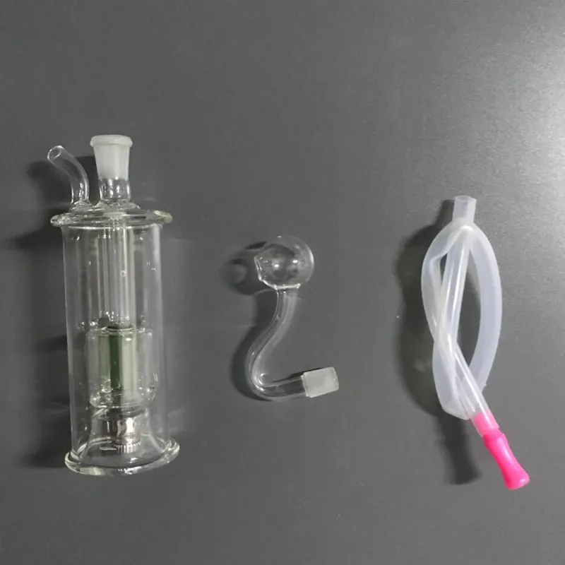 LED Glass Oil Burner Bong Water Pipes Small Bubbler Bongs Oils Dab Rigs ...