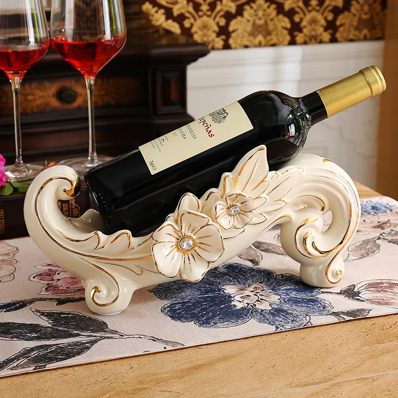 Tabletop Wine Holder Ceramic Butterfly Statue Red Wine Holder ...
