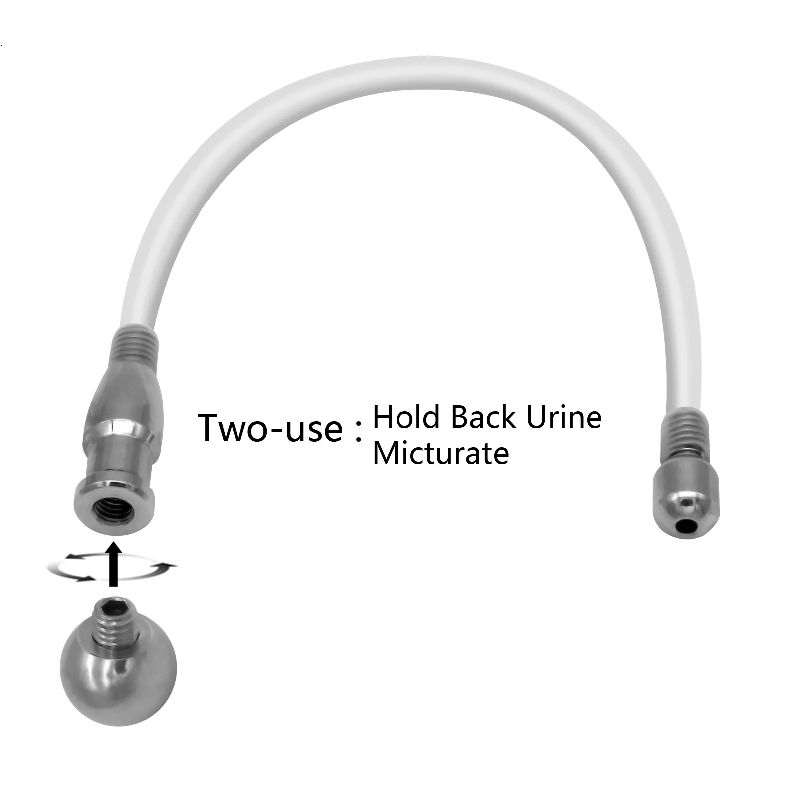Urethral Catheter For Men Dual Use, Hold Back Urine & Micturate ...