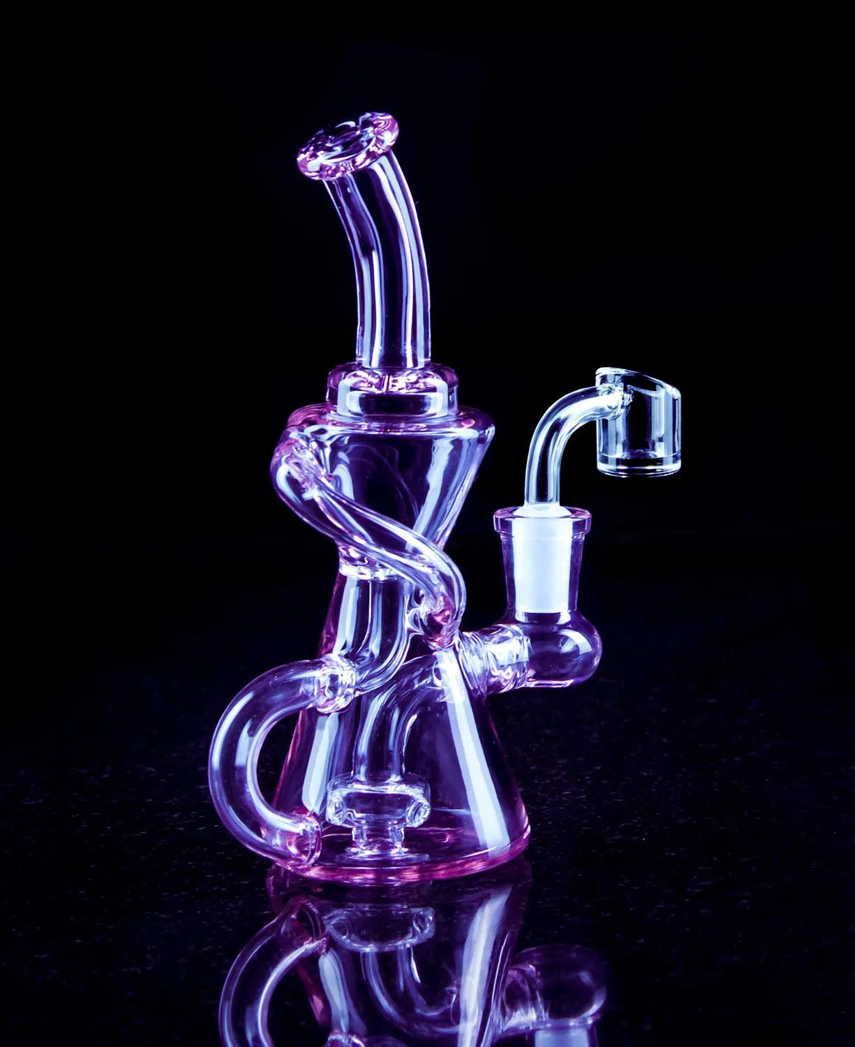 Heady Glass Recycler Dab Rig With 14mm Joint And Thick Glass Water Pipe ...