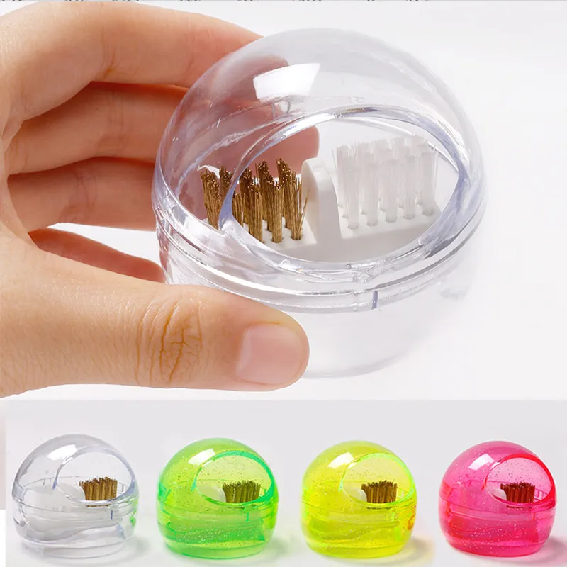 Nail Brush Cleaner - Detachable Drill Bit Cleaning Brush Box with Soft ...