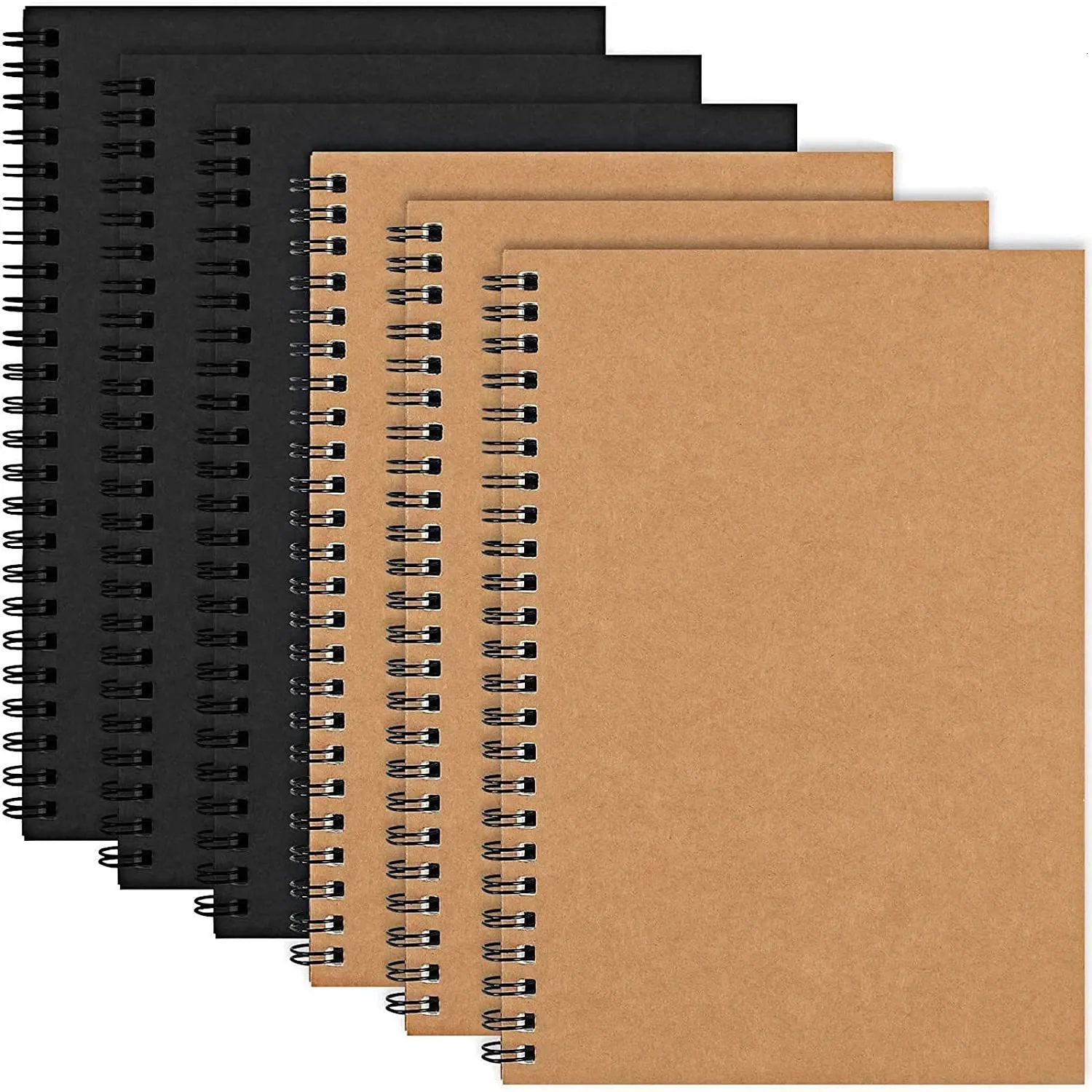 Wholesale Retro Spiral Coil Sketchbook With Kraft Paper A5/B6 Scribe ...