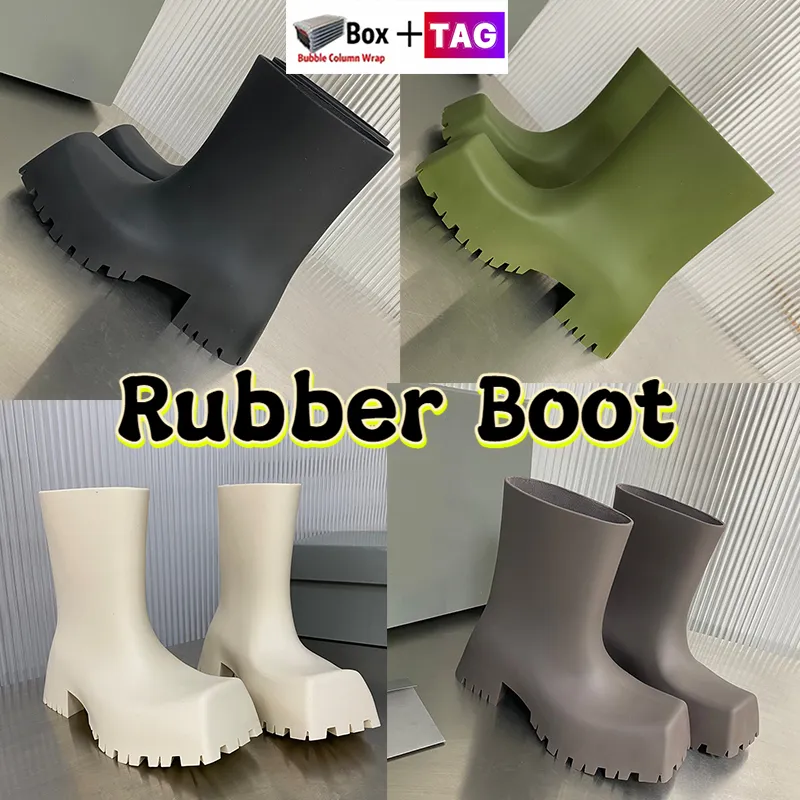 Trooper Rubber Boots Half Ankle Booties Designer Paris Rain Boots ...