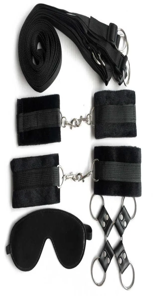 Deluxe Restraint Set: Adjustable Bondage Kit, Handcuffs, Ankle Cuffs ...