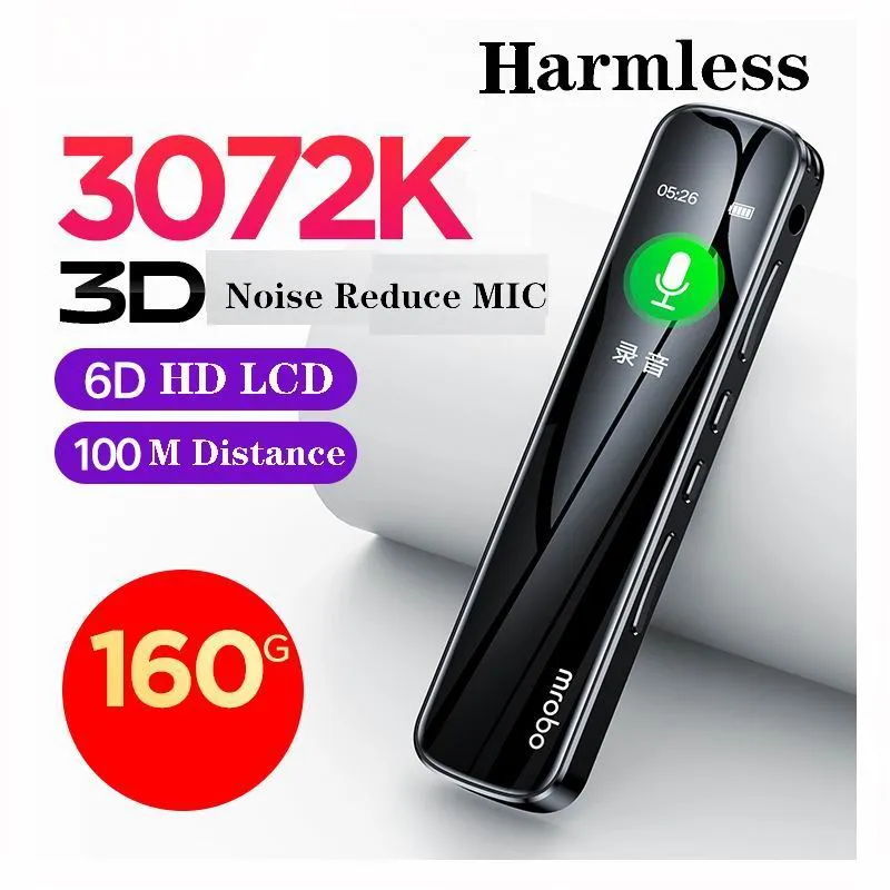 Mini Digital Voice Recorder - 3072K HD Audio Recorder, Noise Reduction ...