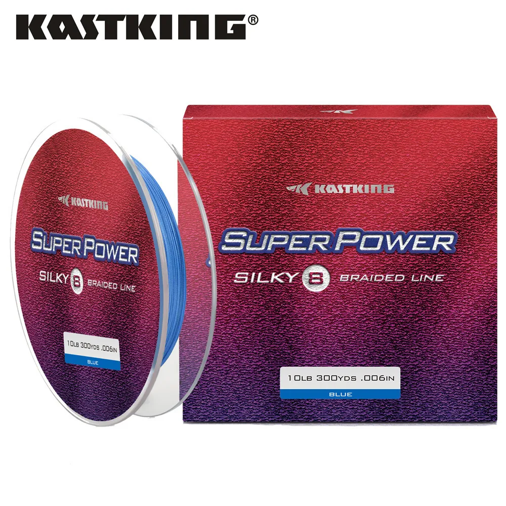 Braid Line KastKing SuperPower Silky 8-Strand 6-60LB Floating Fishing ...