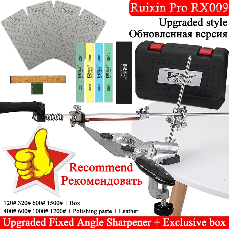 Knife Sharpening System - Professional Kitchen Knife Sharpener Set ...