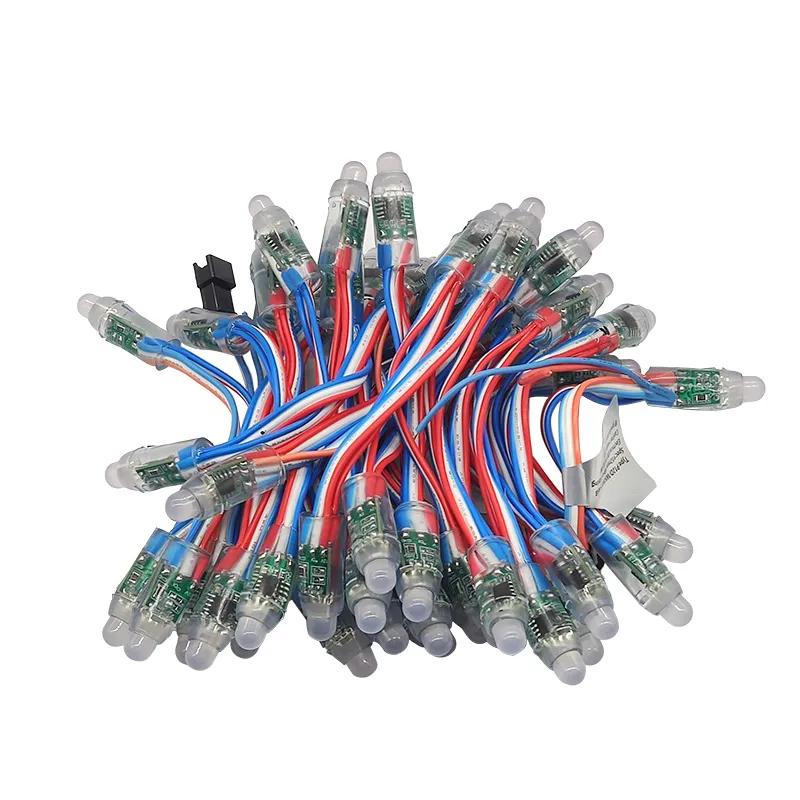 WS2811 LED Strip: 12mm Full Color RGB LED Pixel Modules, 5V/12V, 50 ...