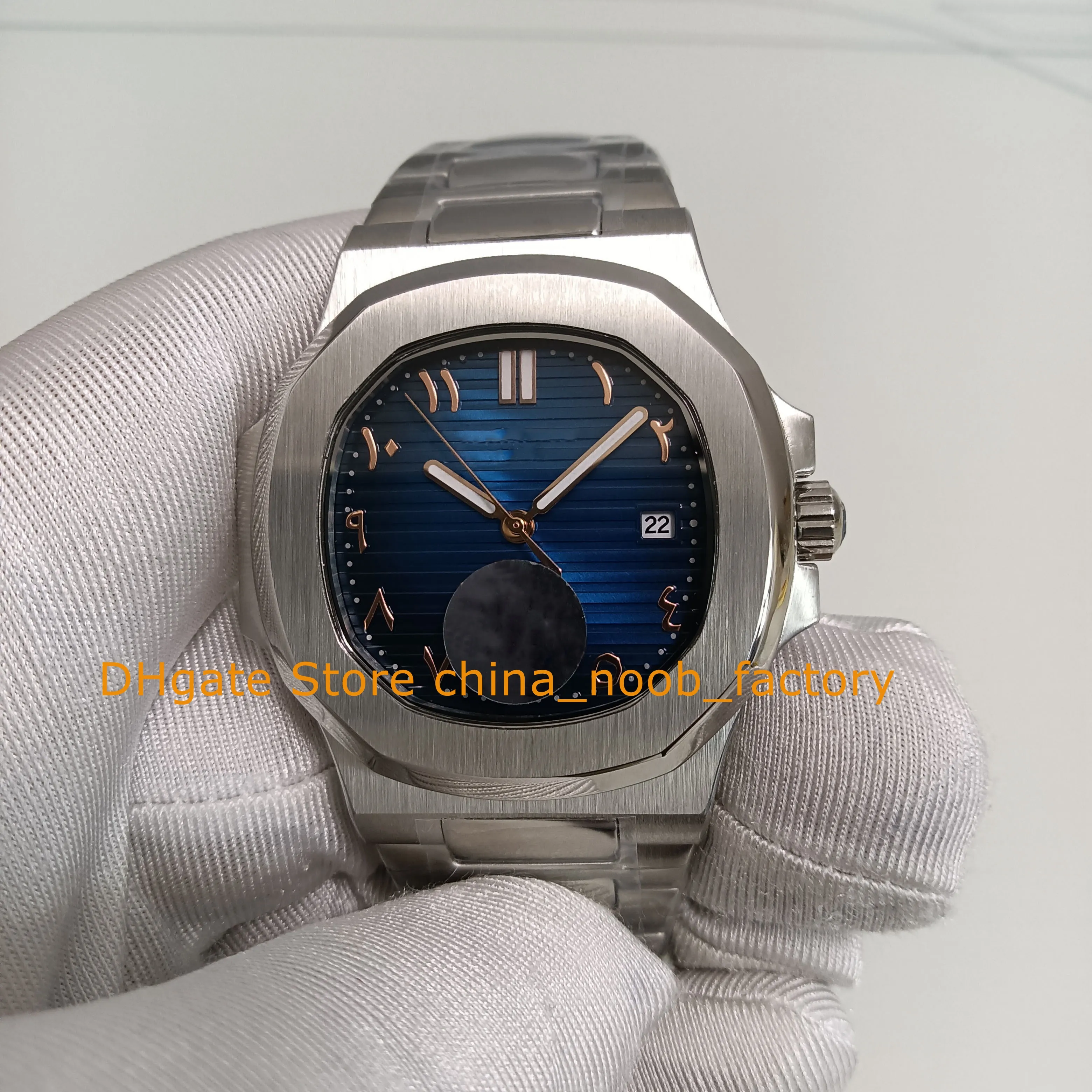U1F Mens 40mm Mechanical Wristwatches Blue Arabic Dial, Automatic Asia ...