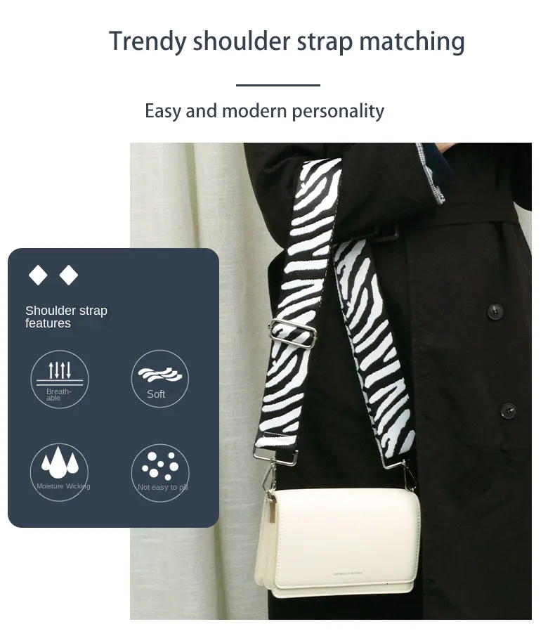 Bag Parts Accessories: Suzaozhe Ladies' Zebra Print Shoulder Strap ...