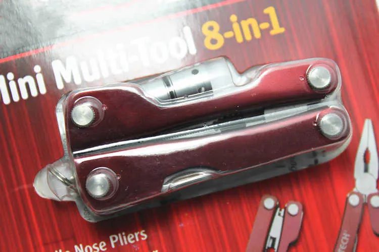 8-in-1 Mini Multitool Pliers - Portable Pocket Pliers with LED Light ...