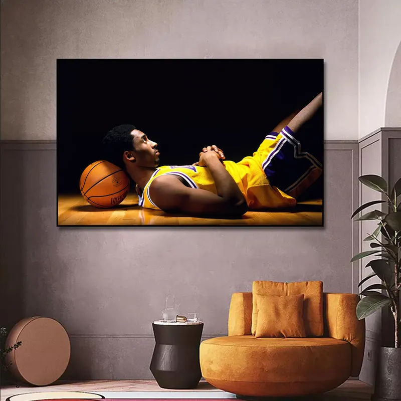 Champion's Spirit: Black Mamba Canvas Wall Art - Legendary Basketball ...
