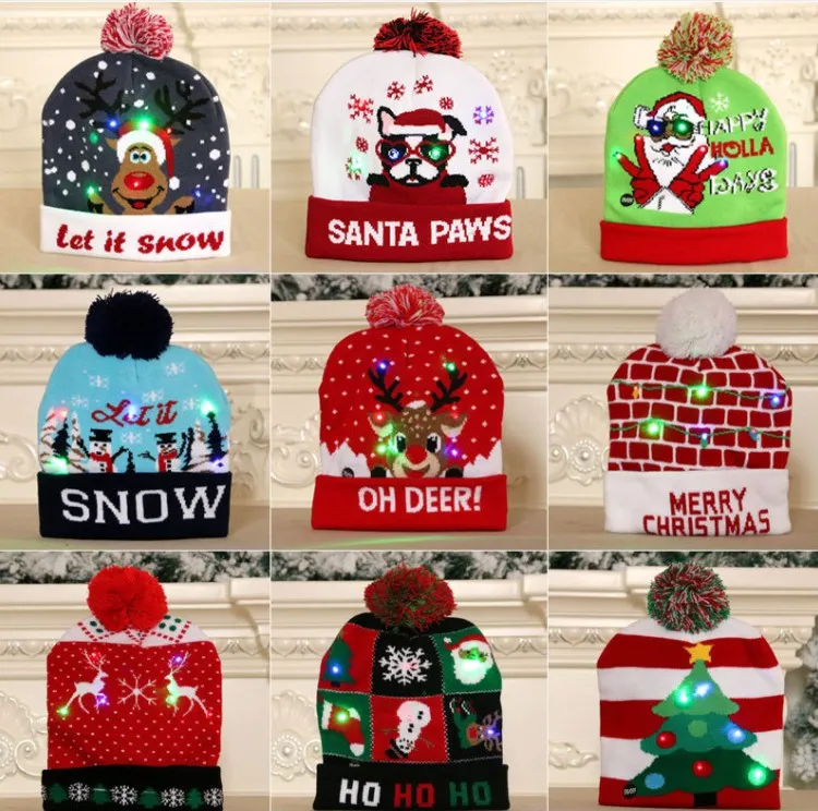 High End Led Christmas Beanie Hats LED Luminous, Warm Winter Decoration ... High End Led Christmas Beanie Hats LED Luminous, Warm Winter Decoration ...