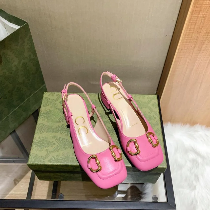 Women's Elegant Leather Loafers with Metal Horsebit, Low Heel, and ...