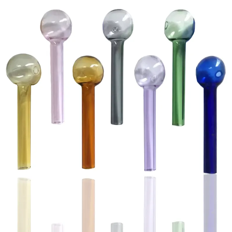 Glass Smoking Oil Burner Pipes Straight Burners Spoon Hand Wax Pipe ...