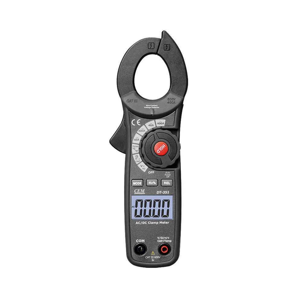 CEM DT-350 AC Clamp Meter - Compact Digital Autoranging Meter, Accurate ...