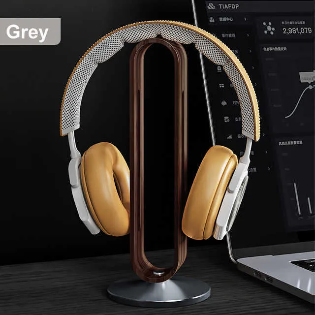 Bamboo Iroko Wood Aluminum Car Headset Stand Gaming Earphone Table ...