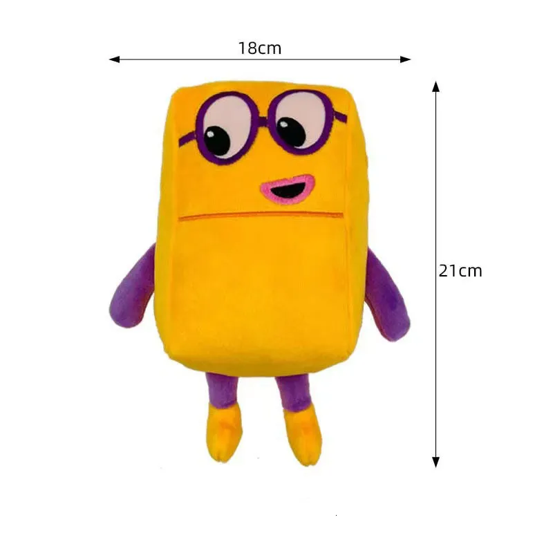 Cartoon Numberblocks Lemongrab Plush Educational Stuffed Doll For Kids ...