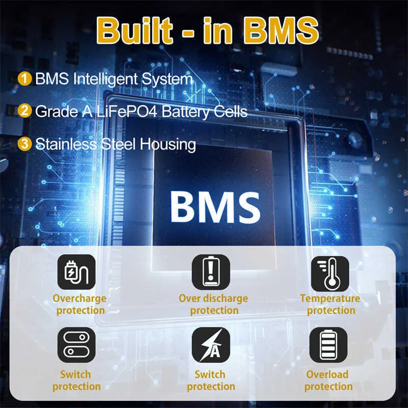 48V Powerwall LiFePO4 200Ah 100Ah 51.2V 10KWh Wall Mounted Battery Pack ...