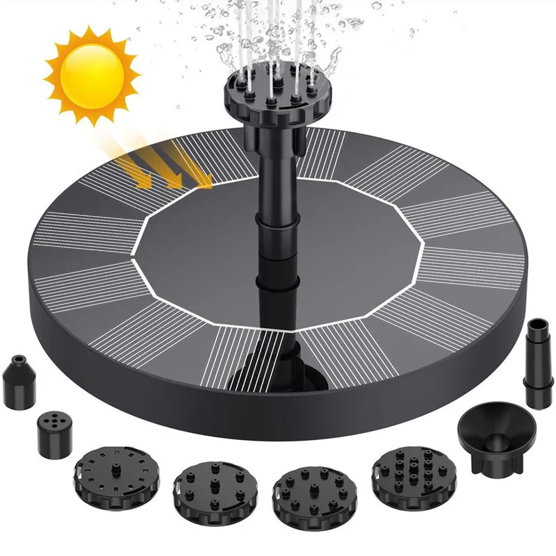 Submersible Solar water fountain kit for Garden - 7V Power Pump with ...