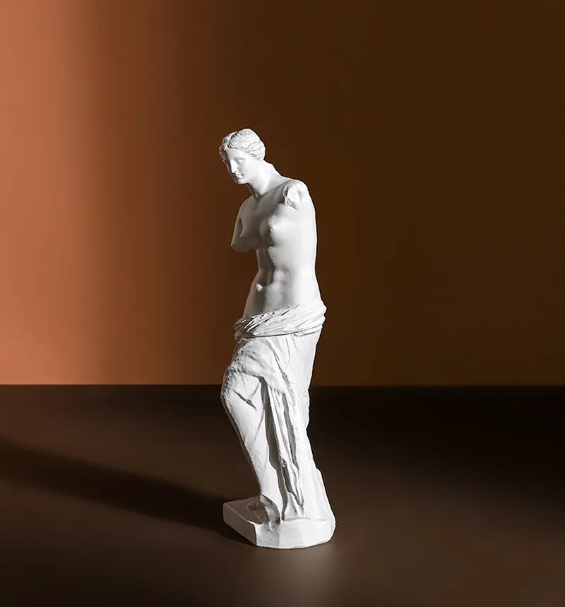 Greek Mythology Goddess Resin De Milo Statue Nude Aphrodite Sculpture ...