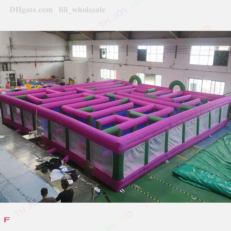 Inflatable Labyrinth Puzzle Maze Arena Game 10x10m Giant Carnival Tag ...