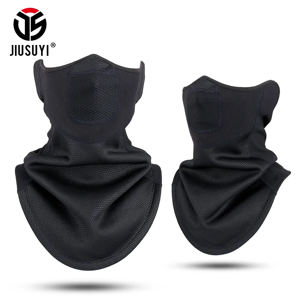 Winter Windproof Ring Scarf Fleece Tube Bandana Soft Half Face Mask ...