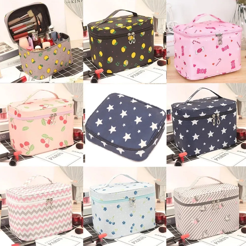 High Capacity Cosmetic Makeup Storage Box - Travel Toiletry Organizer ...